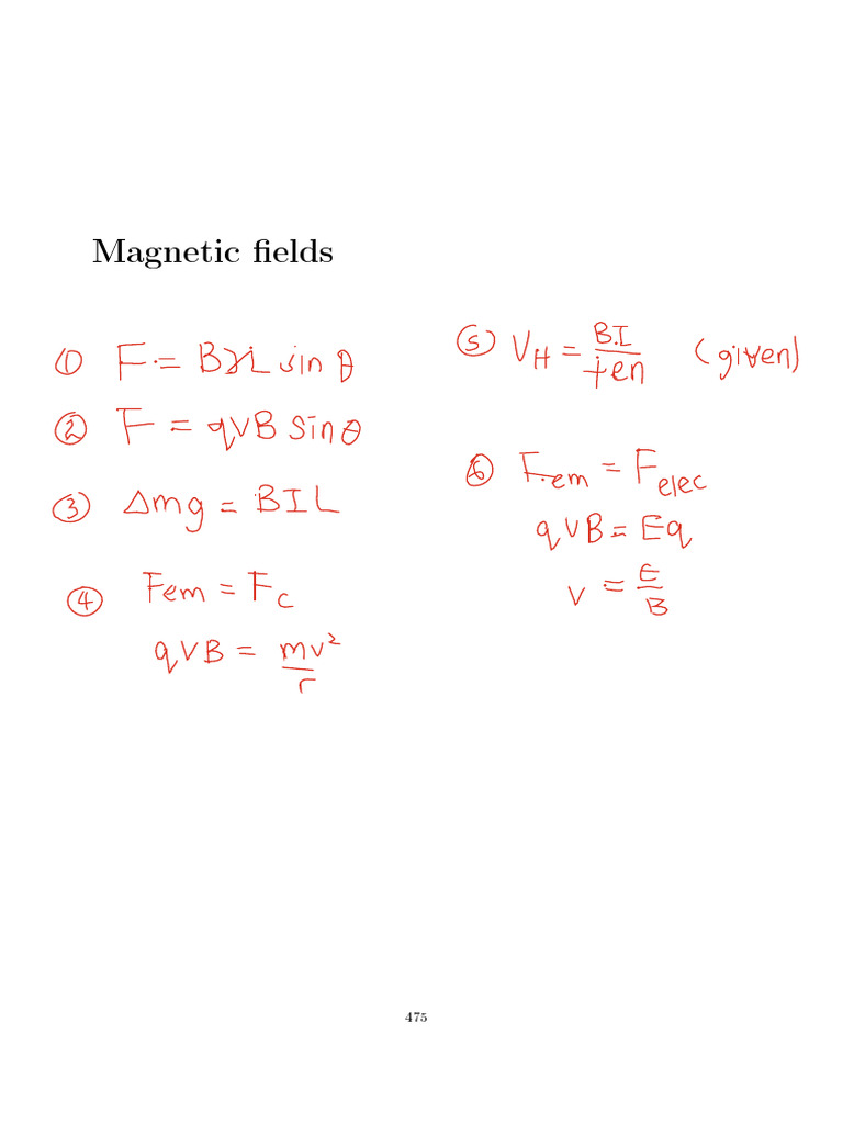 Physics 9702 Paper 4 - Magnetic Fields FLHR | PDF