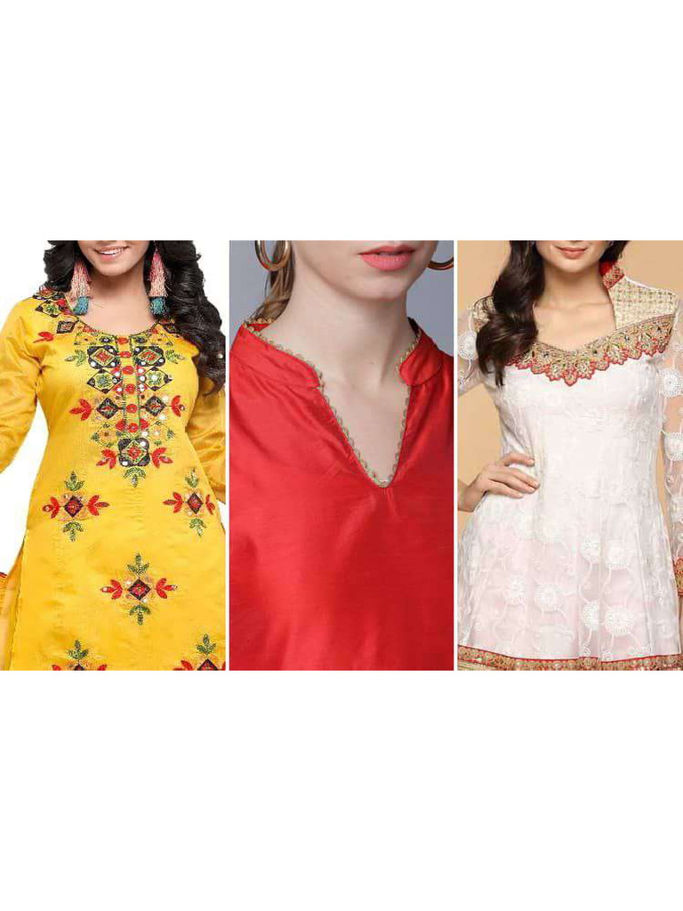 Big Punjabi Patiala Suit Neck Design | PDF