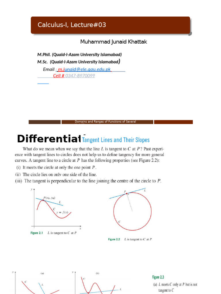 Calculus-I Lecture#03 | PDF