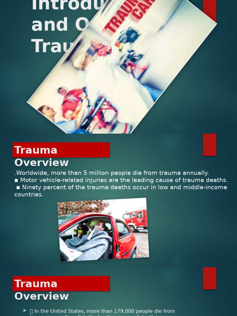 Introduction and Overview of Trauma Care Autosaved | PDF | Major Trauma ...