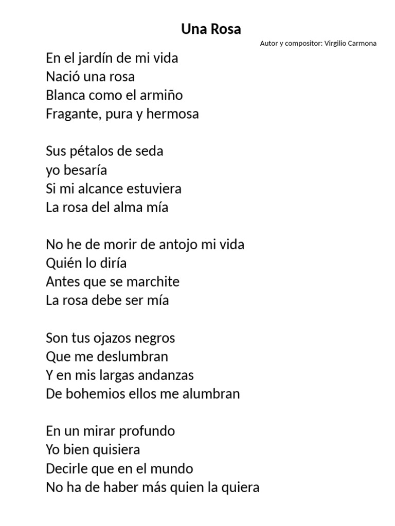 Una Rosa Pdf