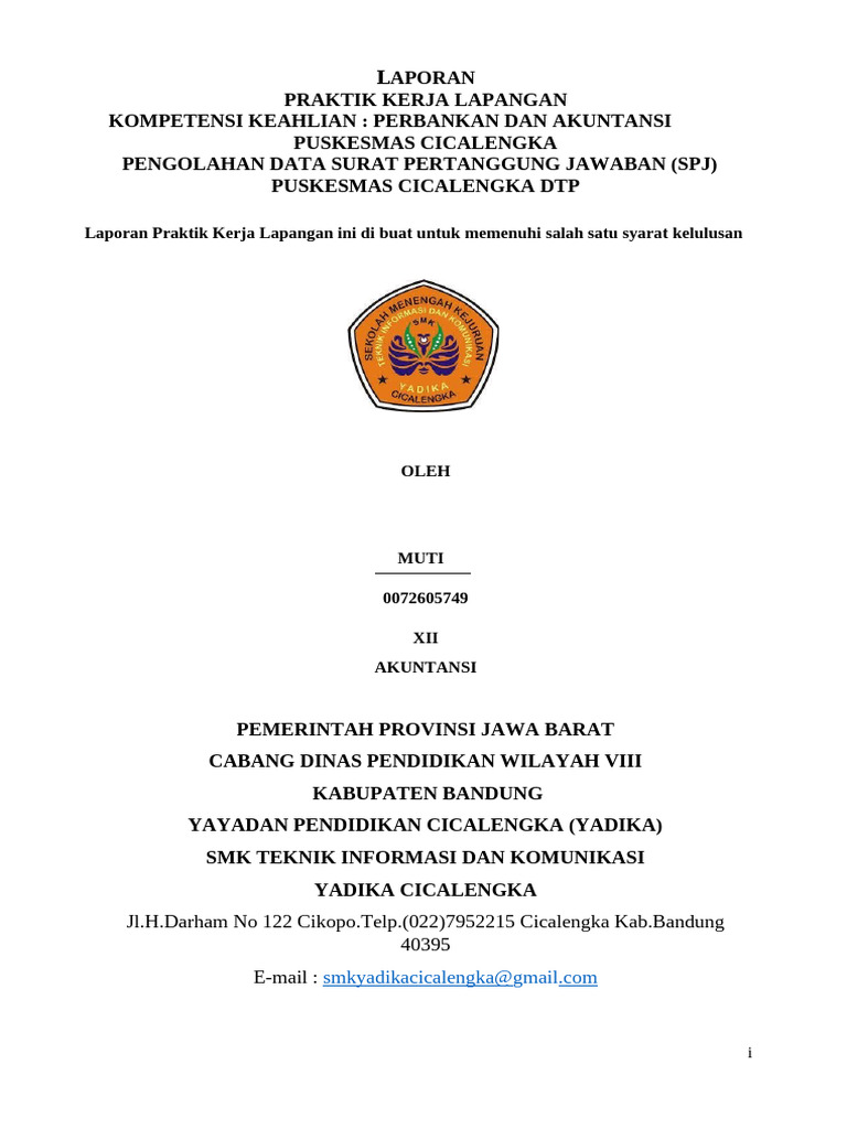 laporan Muti(1)-2 | PDF