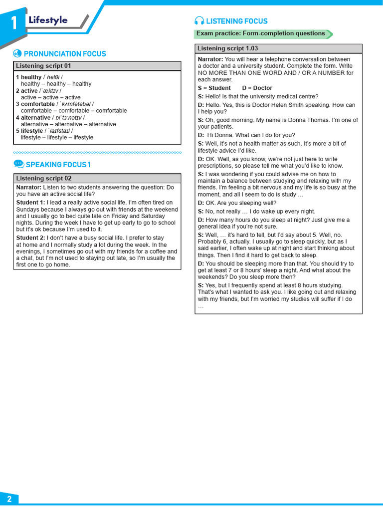 My IELTS Book 2A - Audio Scripts | PDF | Origami | Learning