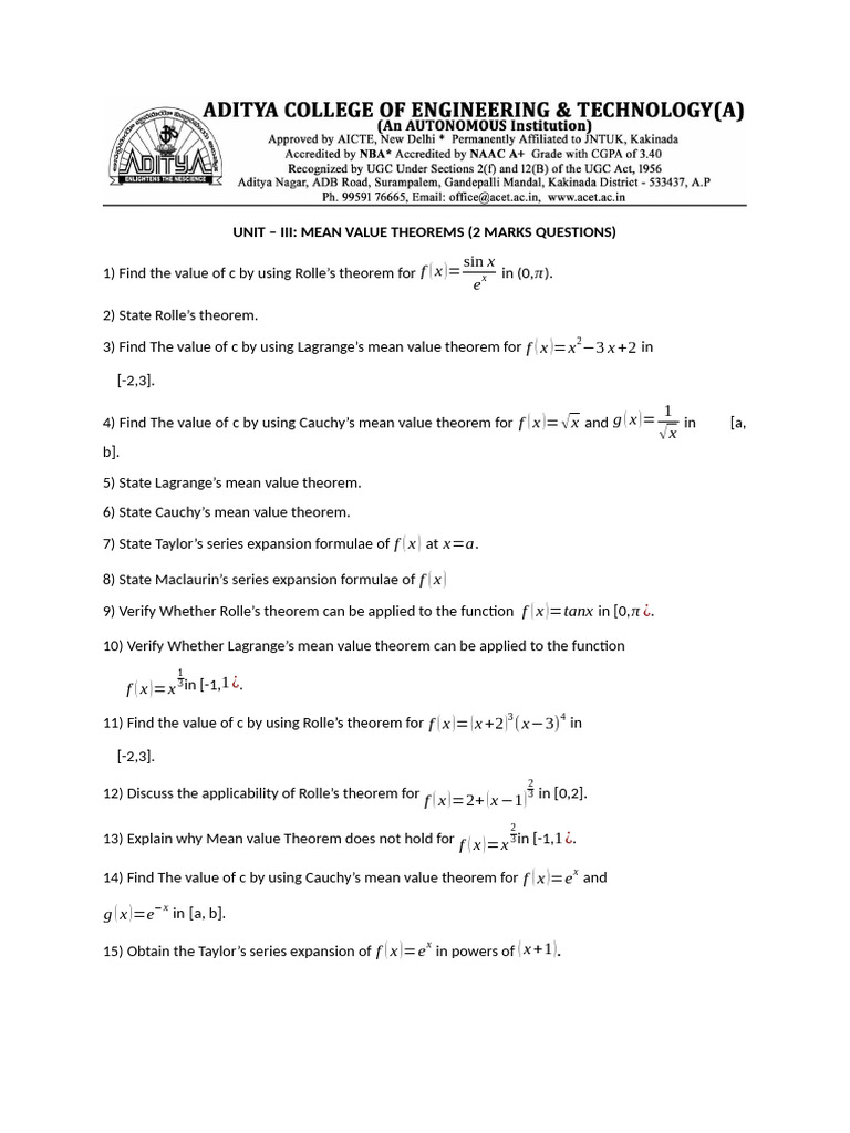La&c Unit-3 2 Marks Questions | PDF