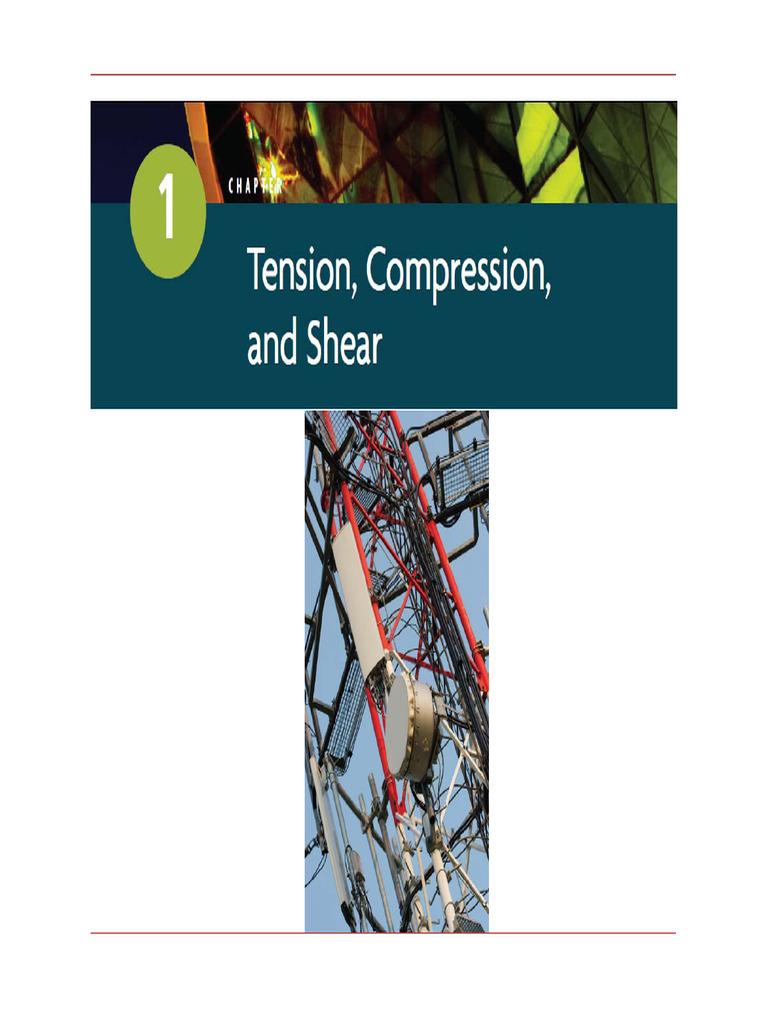 1장 Tension Compression and Shear | PDF