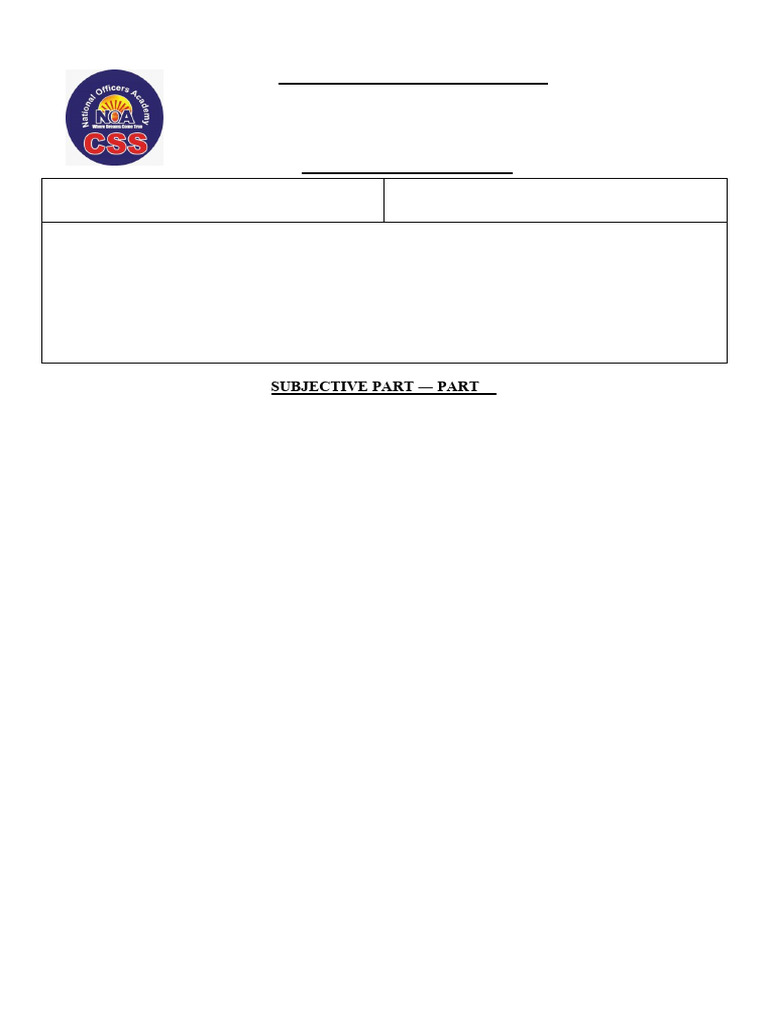 CSS-2024 Mock Exam: General Knowledge II | PDF