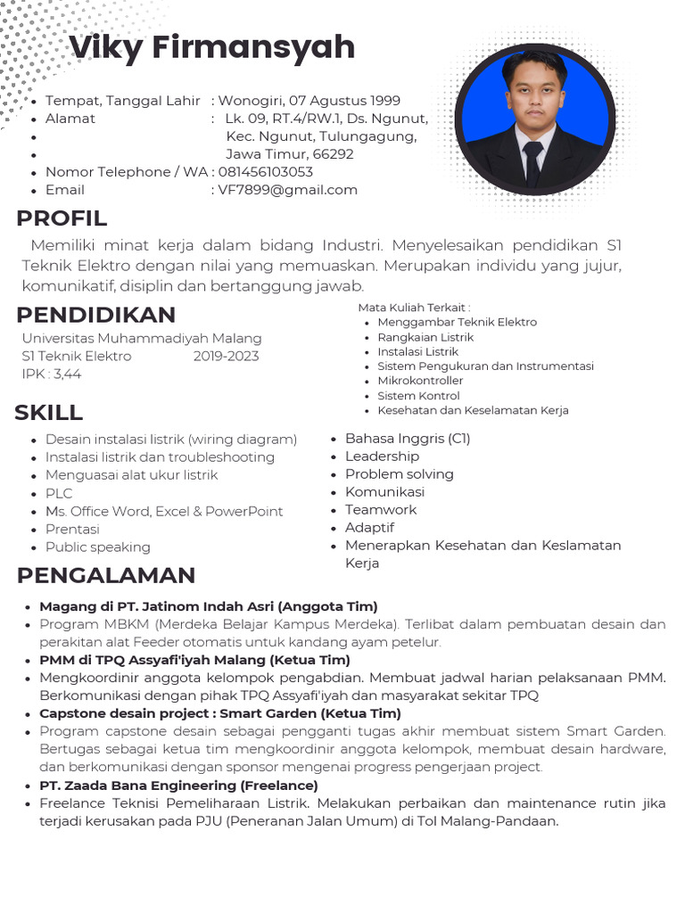 JOBSTREETEXPRESS VikyFirmansyah Resume 20250224 | PDF