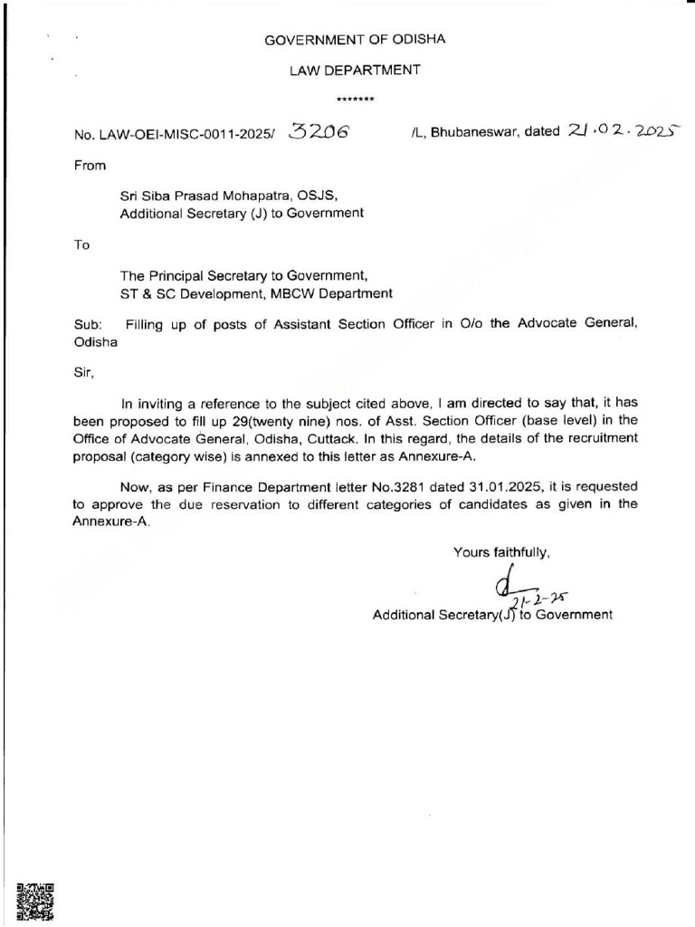 Opsc Aso Vacancy 2025 Copy y1cfnpgku Transformed | PDF