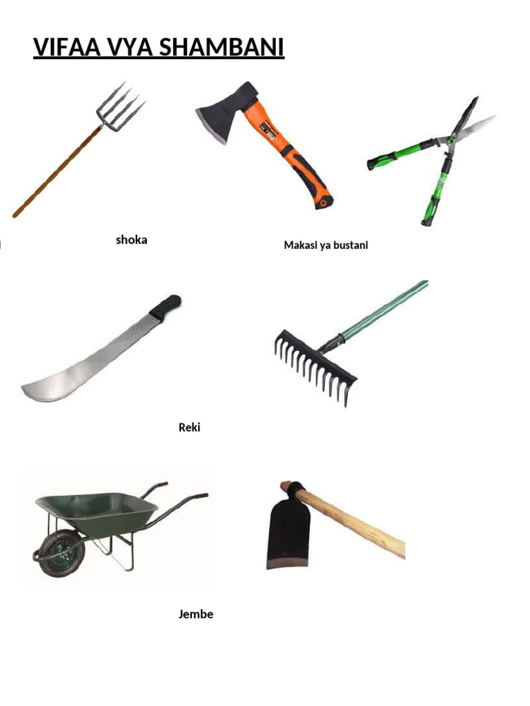 Vifaa Vya Shambani | PDF