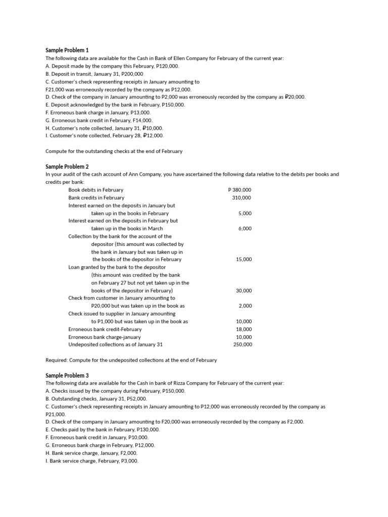 Sample Problem Computation of DIT and OC | PDF | Banks | Deposit Account