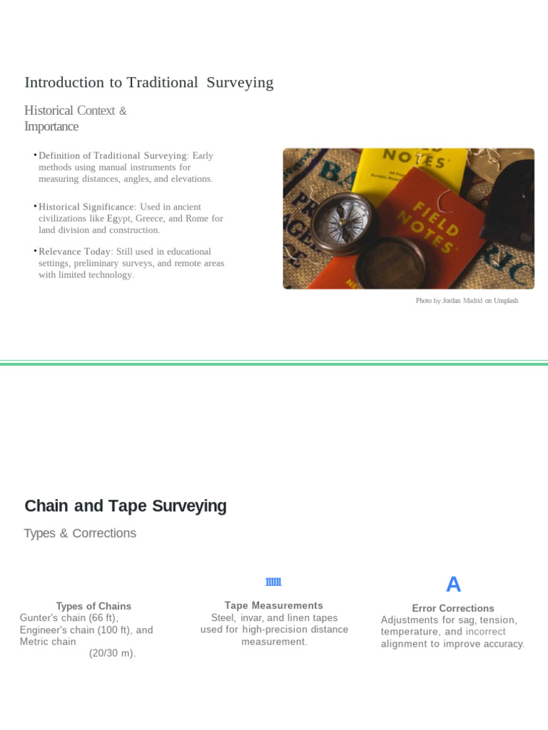 Traditional Methods of Surveying | PDF | Surveying | Geographical ...
