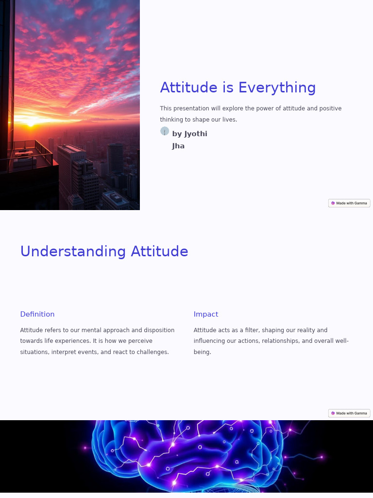 Attitude Is Everything | PDF