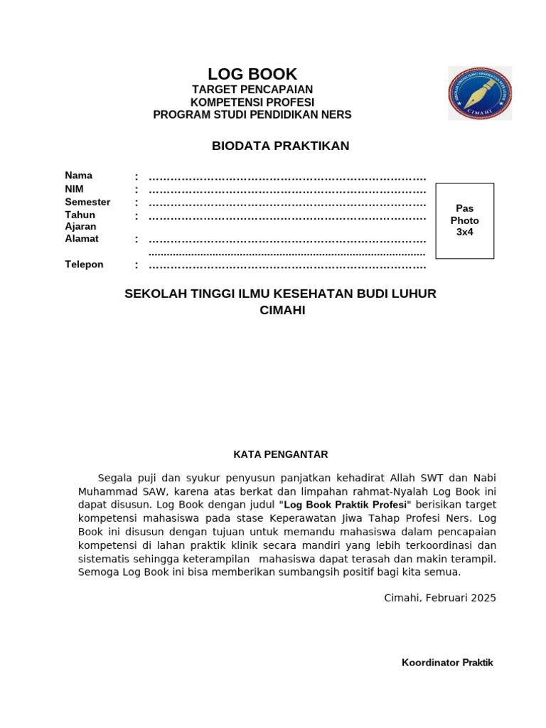 Lampiran 3 Log Book Keperawatan Jiwa | PDF