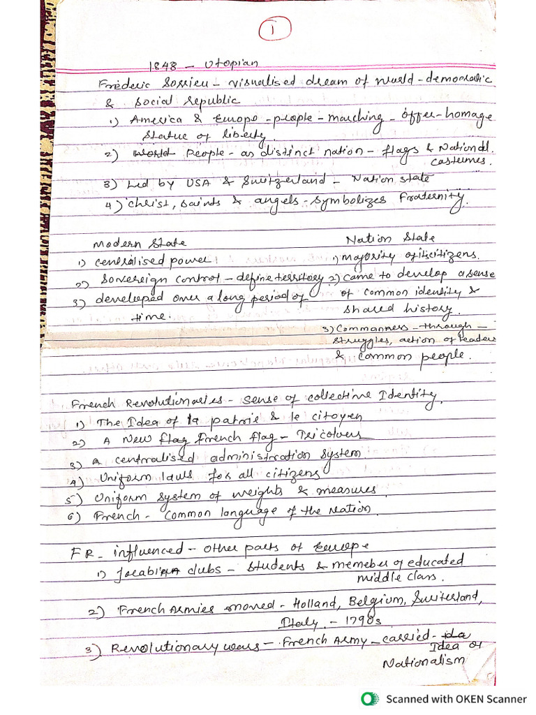 Nationalism in Europe Notes | PDF