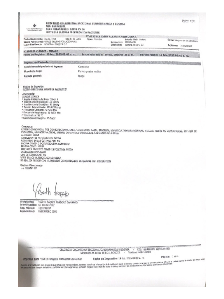 Sede Prestación Samu Av 63 | PDF