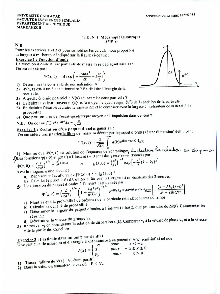 TD N°2 - MQ - SMP4 22-23 | PDF