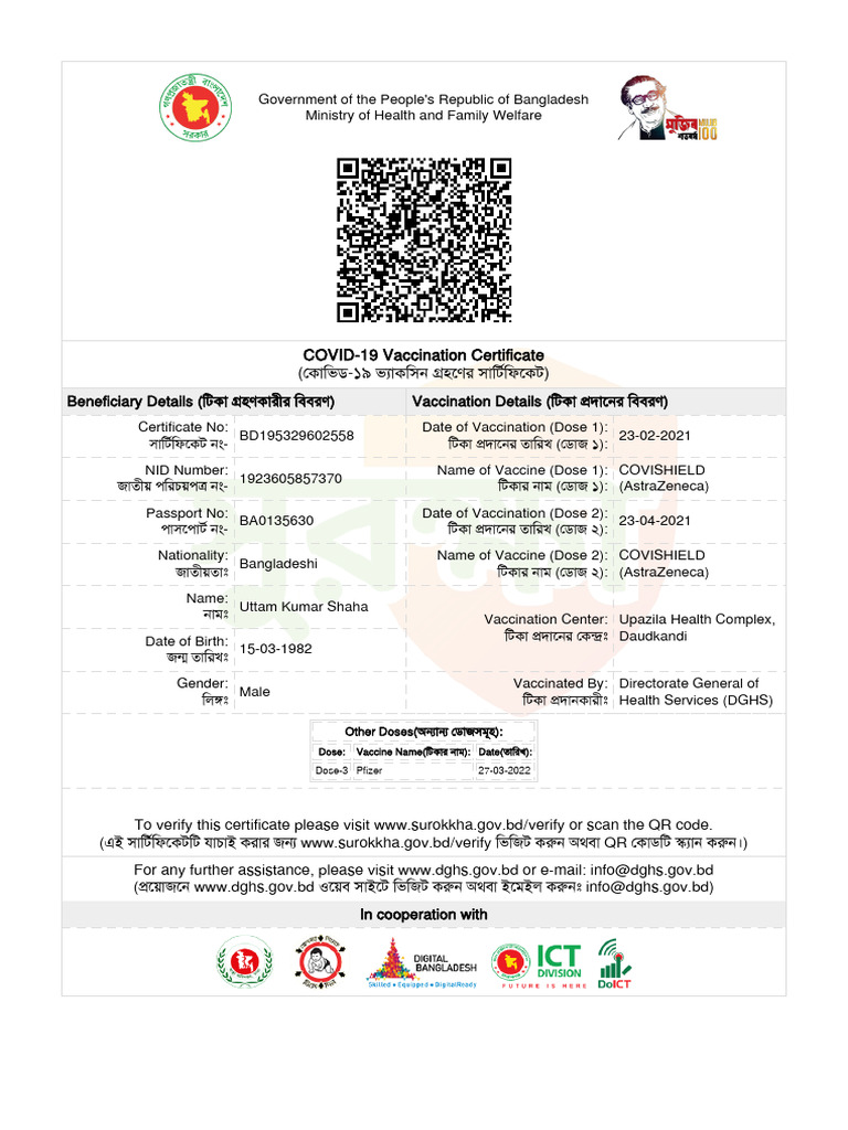 Uttam Covid Id | PDF