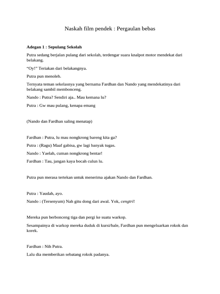 Naskah Film Pendek - 2 | PDF
