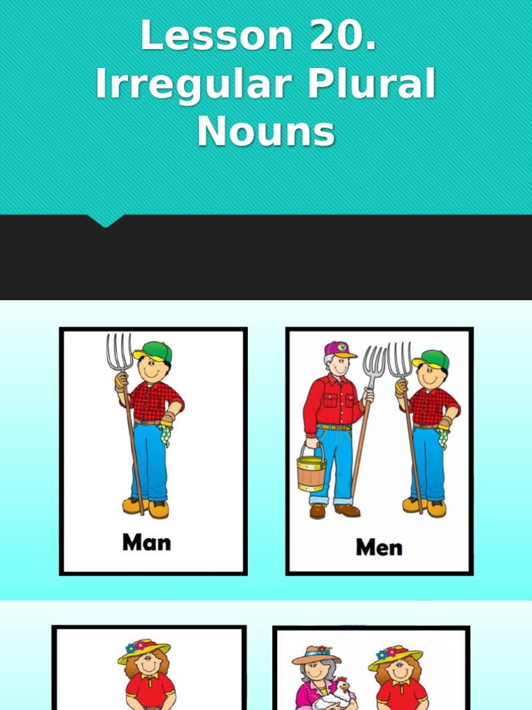 Irregular Plural Nouns | PDF