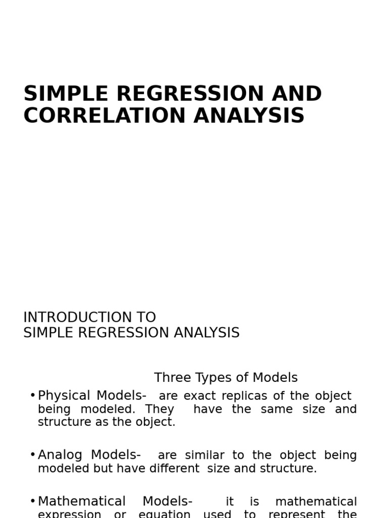 Simple Regression and Correlation Analysis | PDF | Errors And Residuals | Regression Analysis