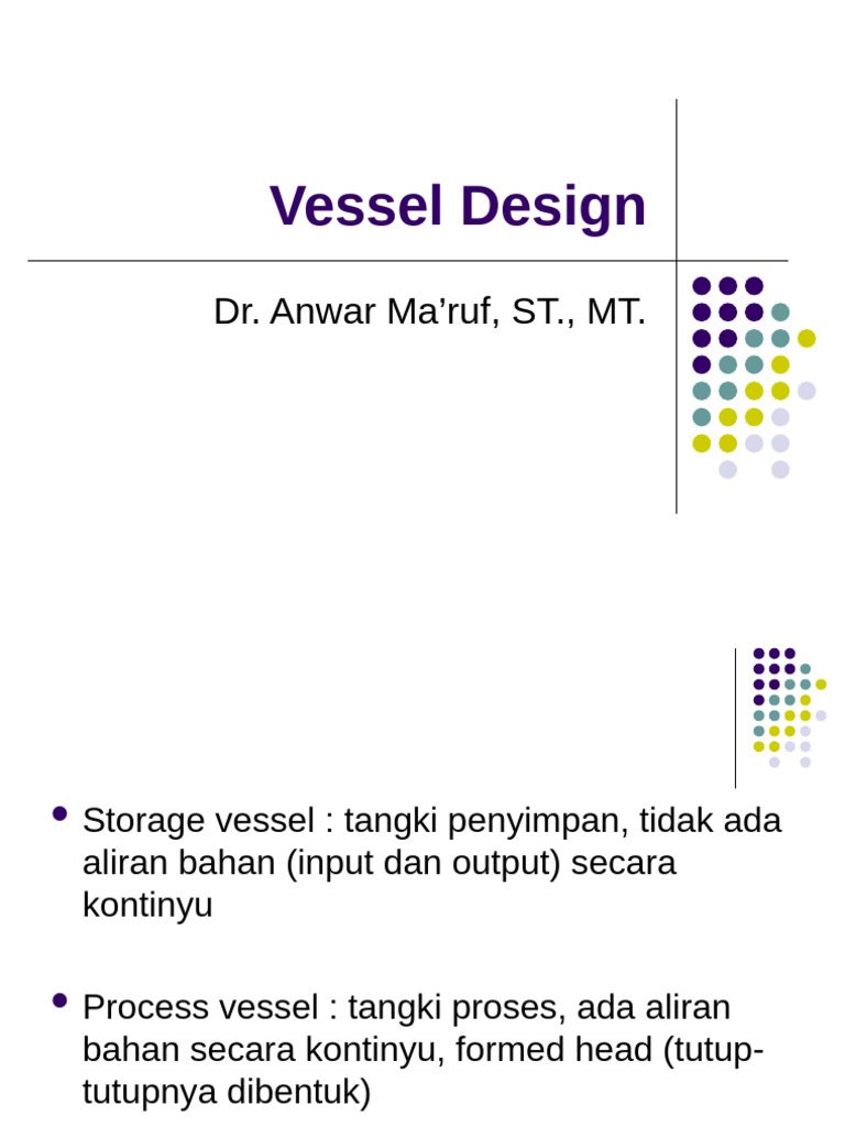 Desain Tangki Penyimpanan Vessel | PDF