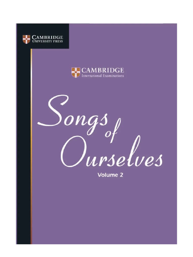 Poems from Songs of Ourselves Vol. 2 | PDF | Lever