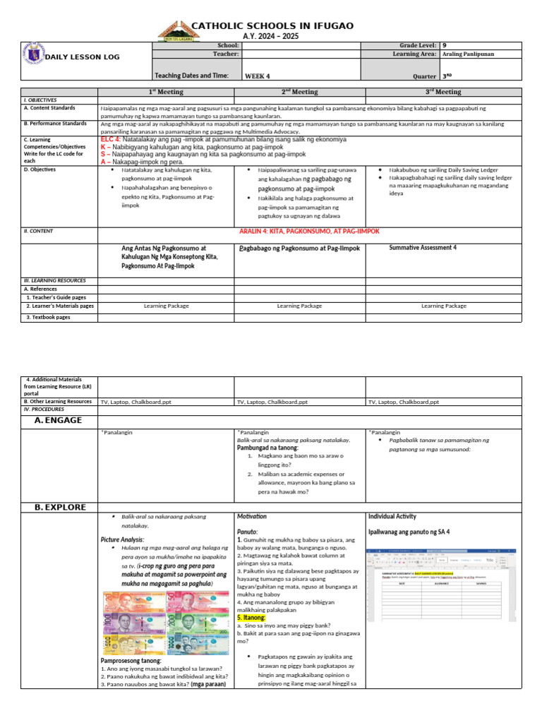 AP-9-DLL-WEEK-4-Q3 | PDF