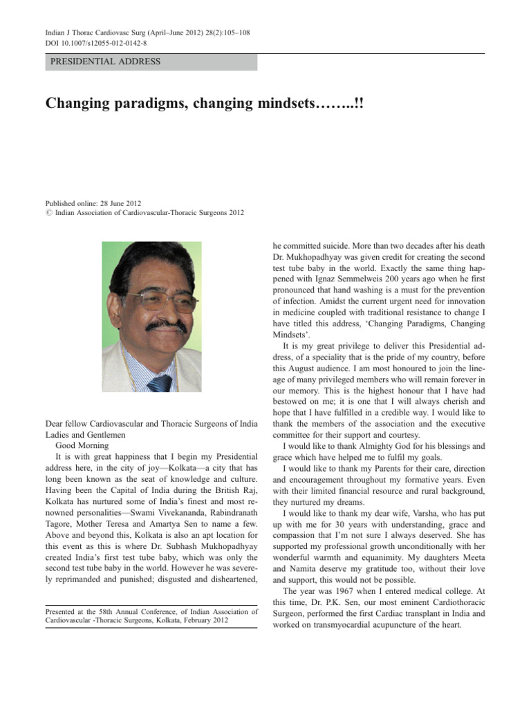 Changing Paradigms Changing Mindsets 2012 | PDF | Hospital ...