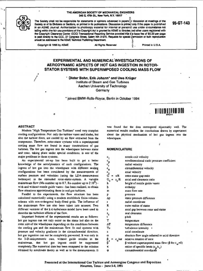 International Gas Turbine and Aeroengine Congress and Exposition ...