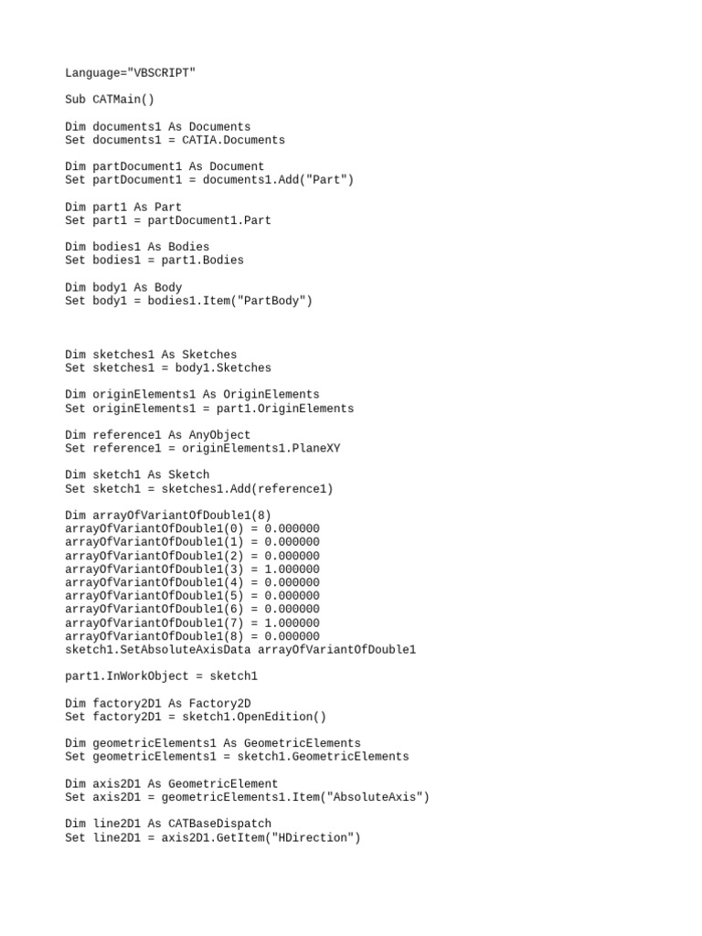 Macro4.CATScript | PDF