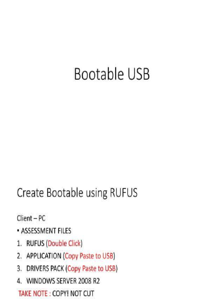 How To Make Bootable Flashdrive | PDF