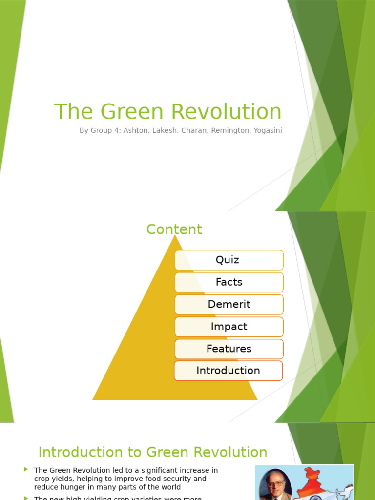 Overview of the Green Revolution | PDF | Agriculture | Green Revolution