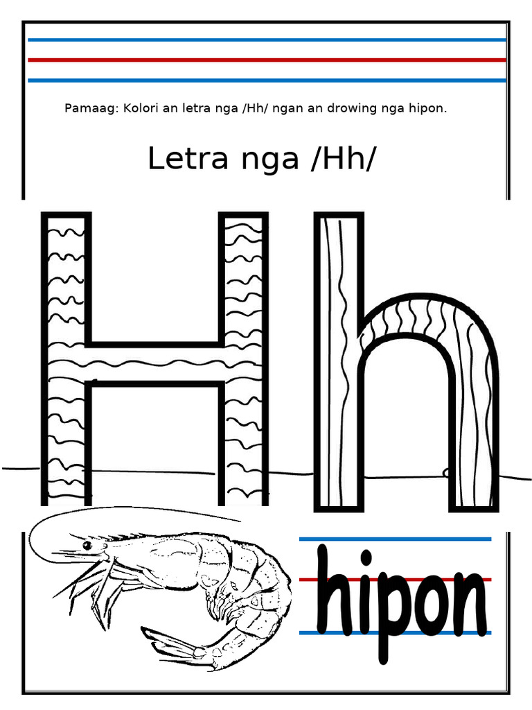 Coloring (Letter HH) | PDF