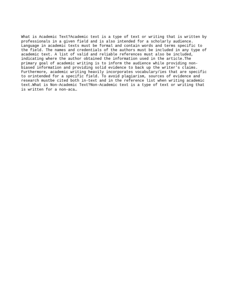 Understanding Academic Text Types | PDF
