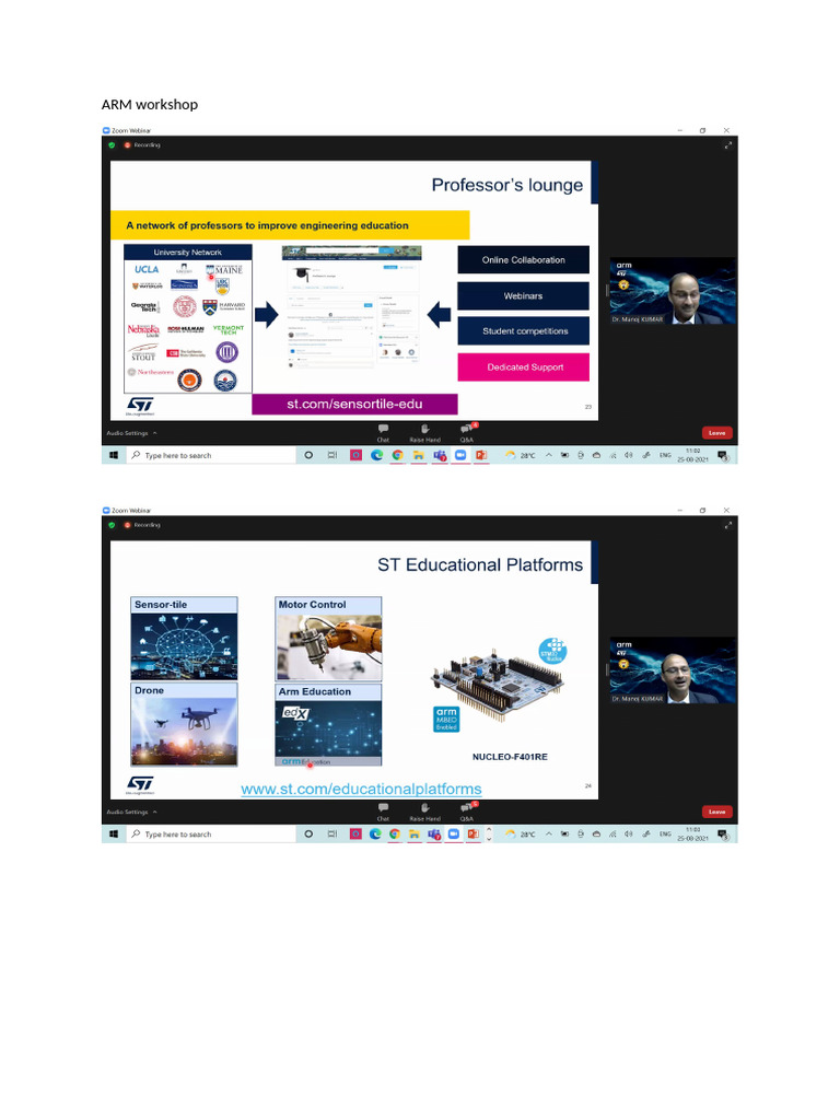 ARM Workshop Overview and Insights | PDF