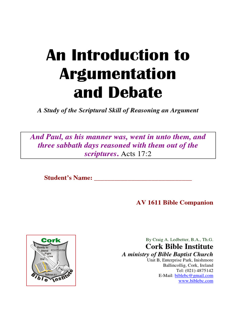 Argumentation and Debate - Student | PDF | Logic | Inductive Reasoning