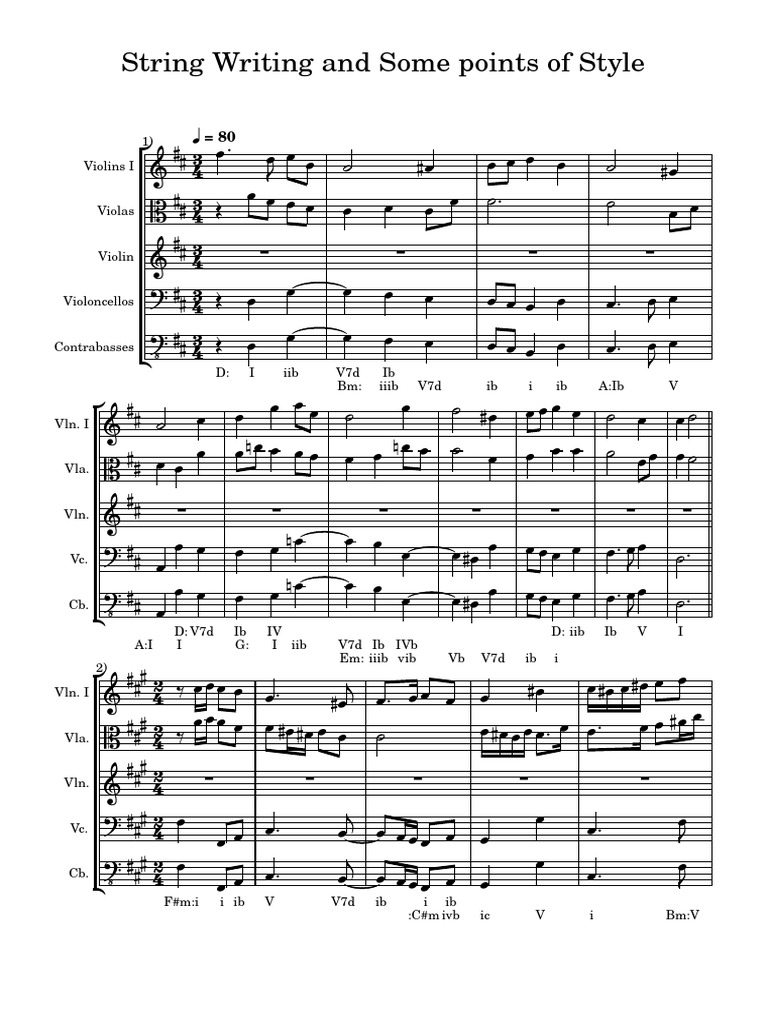 String Writing and Some Points of Style | PDF | Necked Lutes | Sound ...