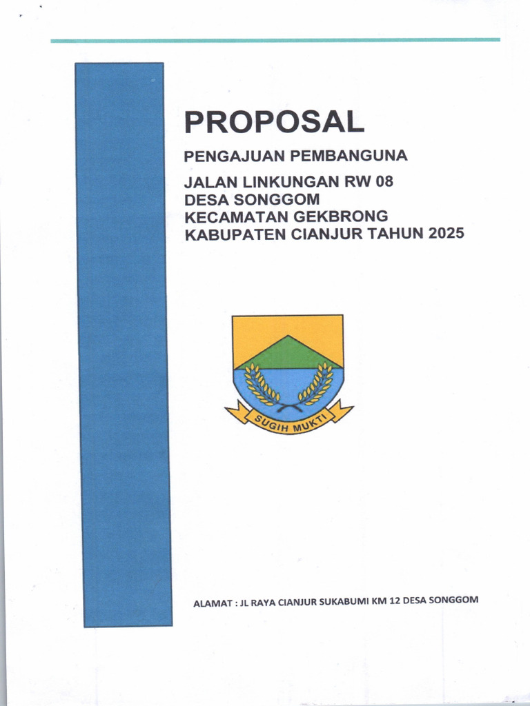 Proposal Jalan Lingkungan | PDF