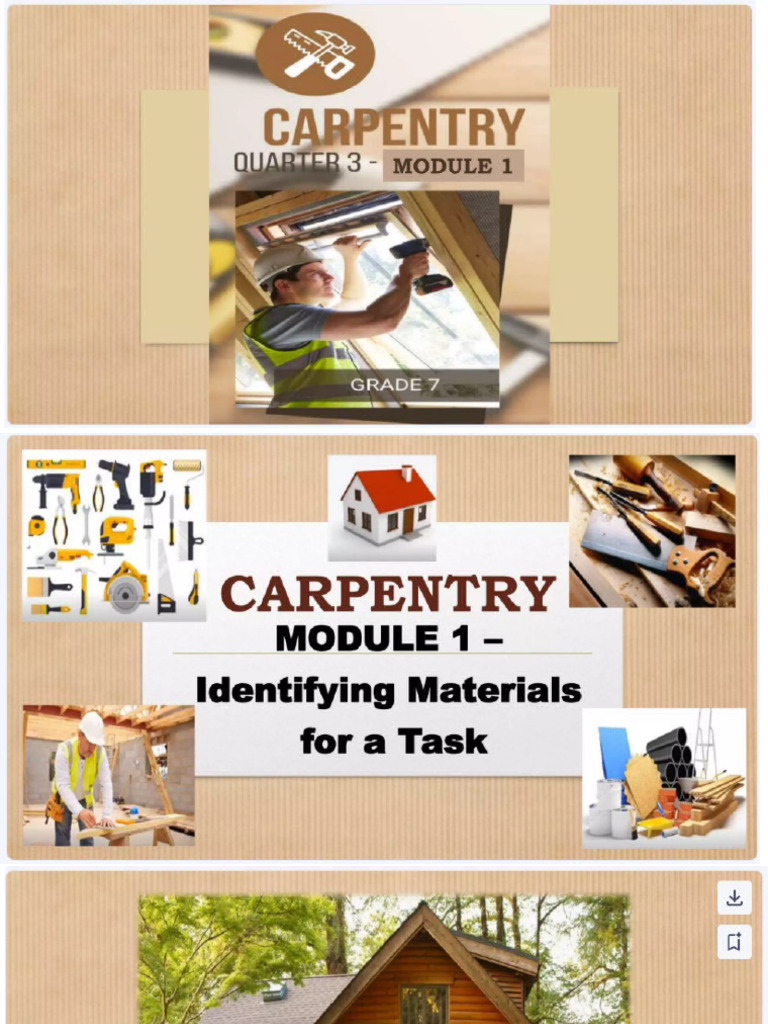 Tle Carpentry | PDF