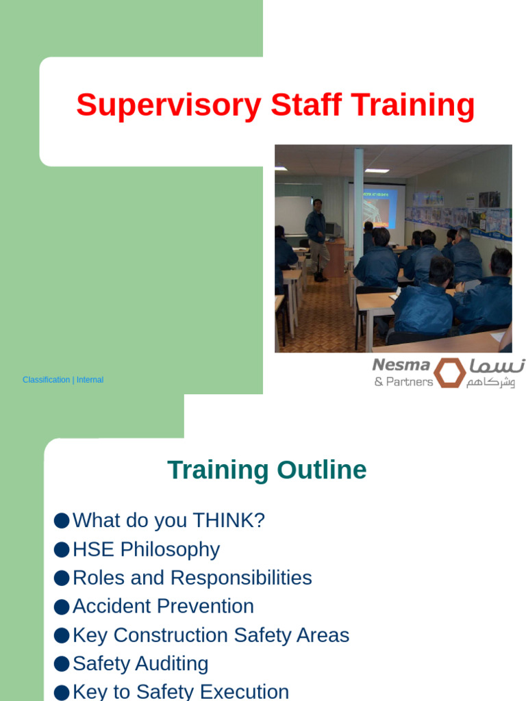 Construction Supervisors Training Rev.01 | PDF | Safety | Scaffolding