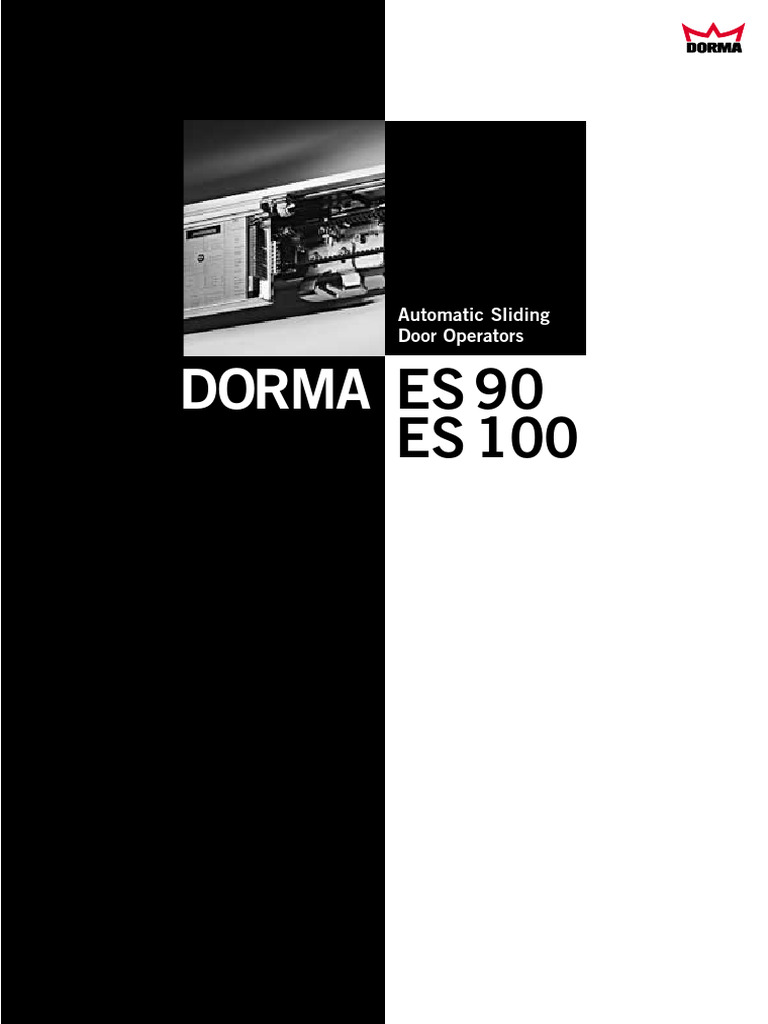Dorma 3696 Sisteme de Automatizare Pentru Usi Glisante Es 90 Es 100 ...