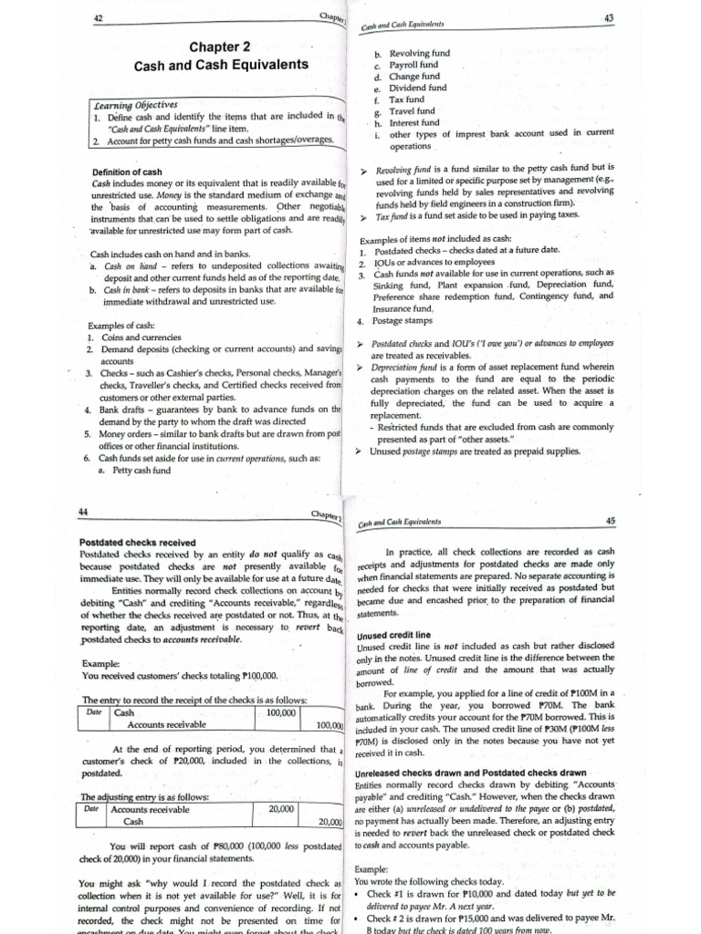 Chapter 2 - Cash and Cash Equivalents | PDF