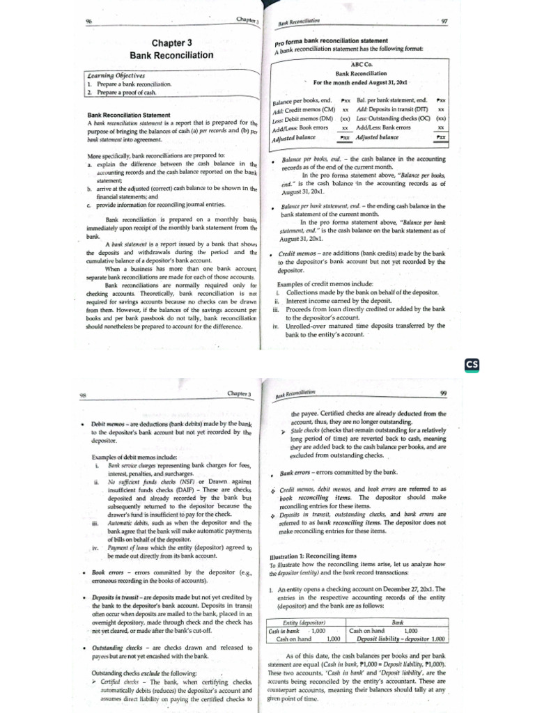 Chapter 3 Bank Reconciliation Pdf