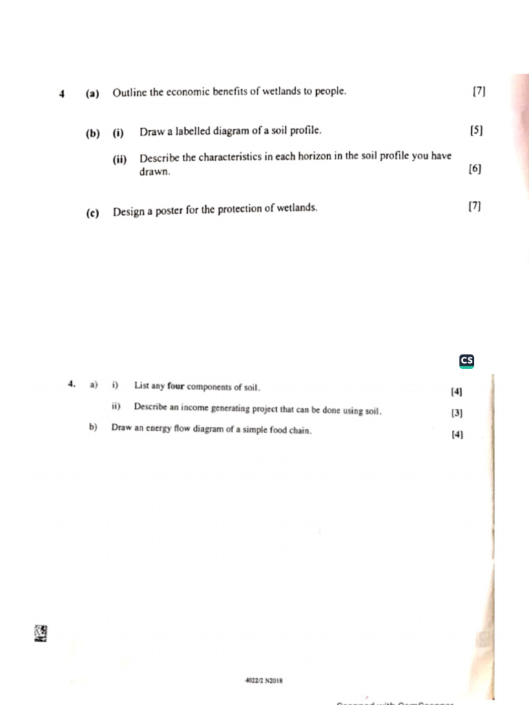 O Level Ecosystems Past Exam Questions | PDF