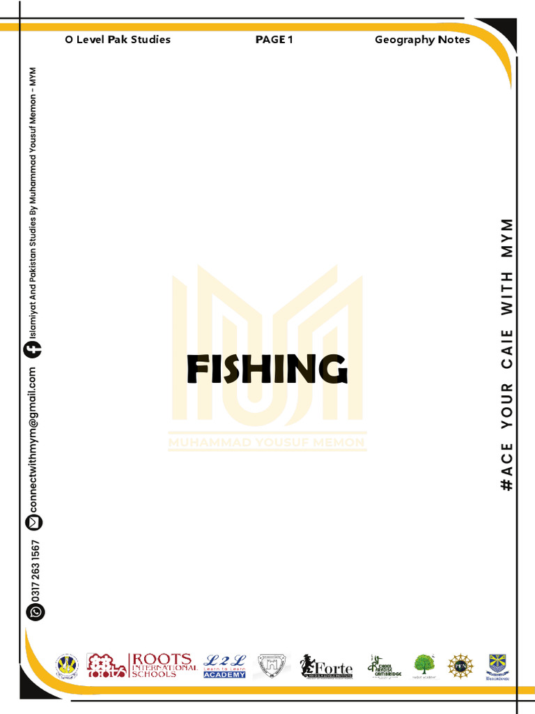 Fishing Industry Overview for O Level | PDF | Overfishing | Plankton