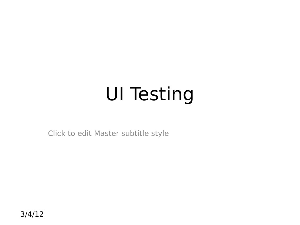 UI Testing | PDF | Computers