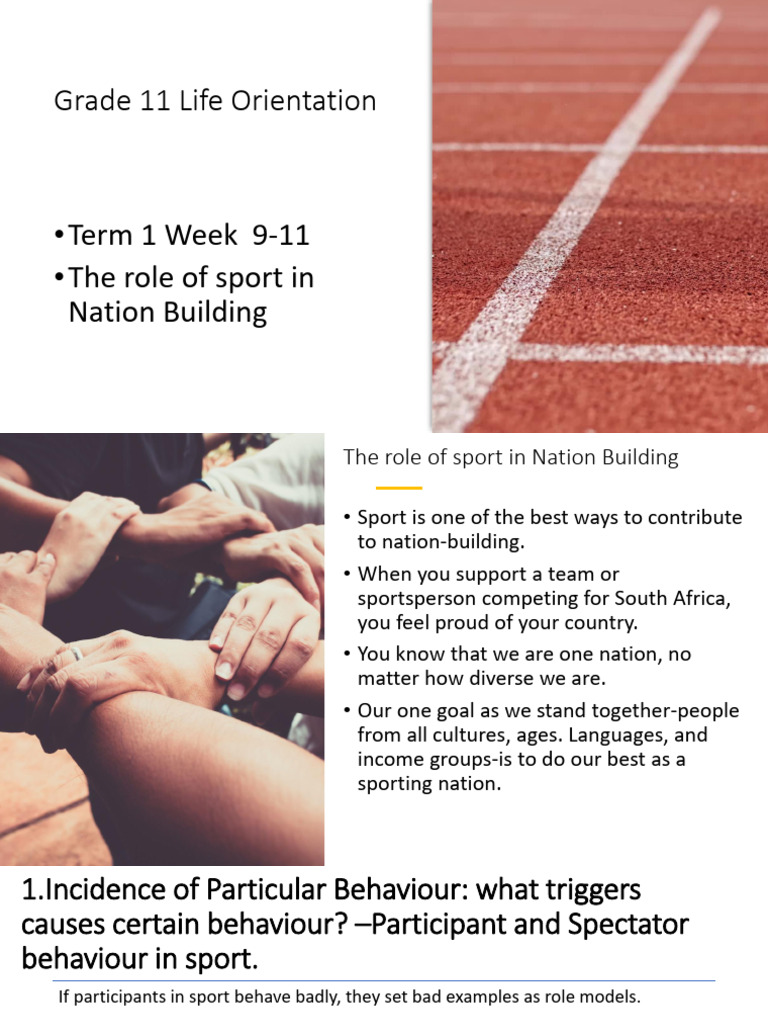 Grade 11 Life Orientation Term 1 week 9-11 | PDF | Sports | Referee