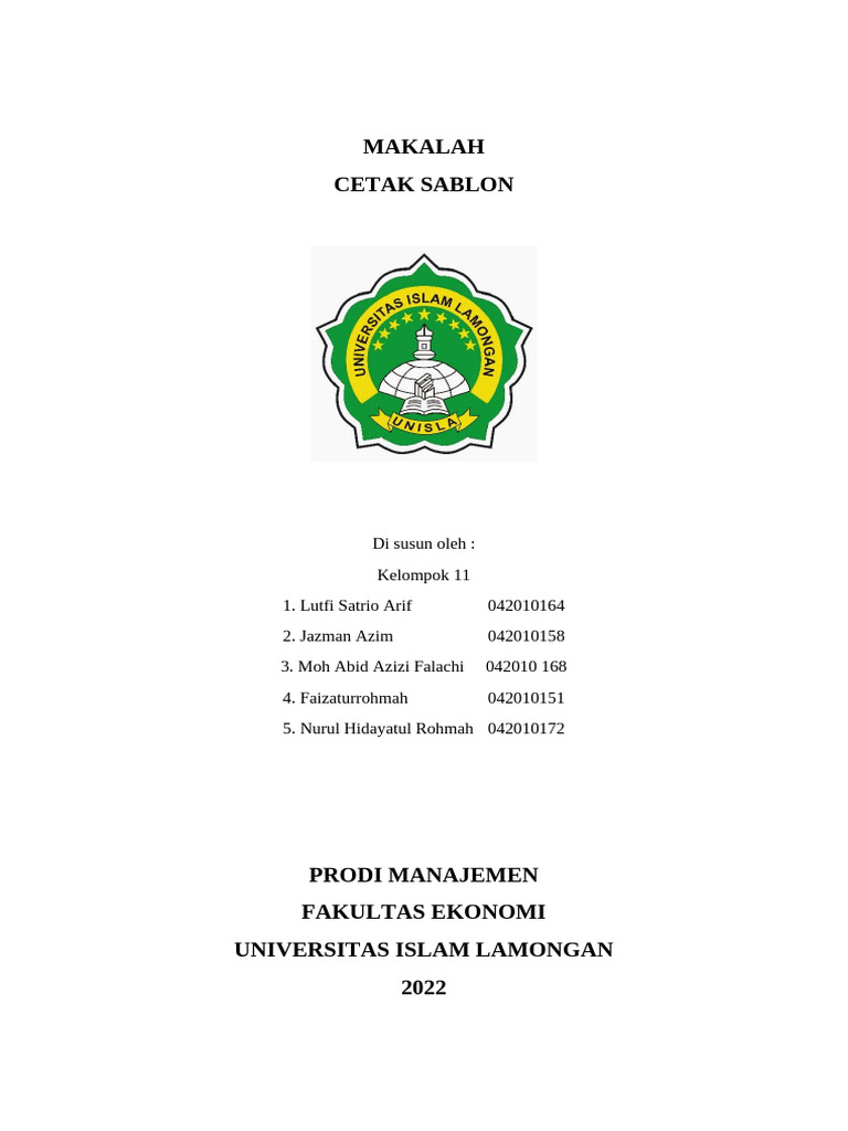 Makalah Sablon | PDF
