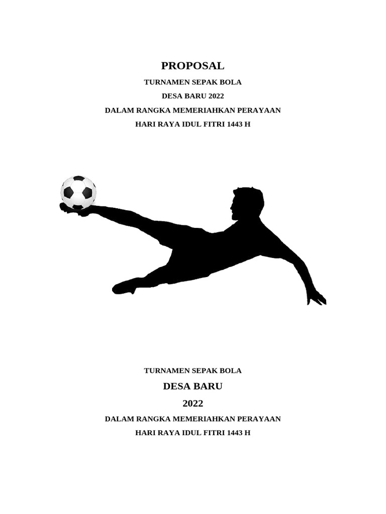 Proposal Turnamen Sepak Bola 2022 | PDF
