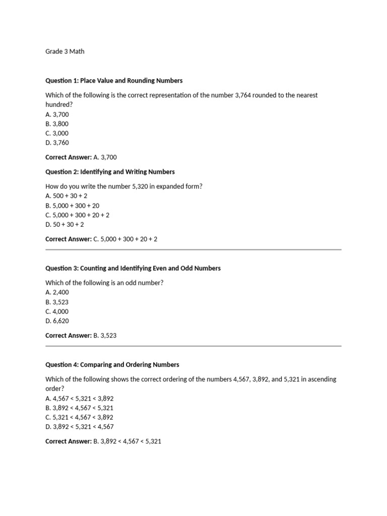 Grade 3 Math Ch_Gpt | PDF | Mathematics | Arithmetic